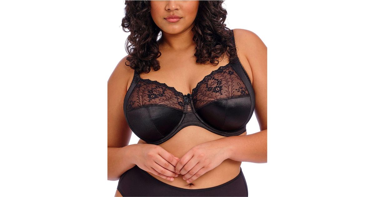 Goddess Plus Size Cassie Underwire Banded Bra Gd700105 In Black Lyst