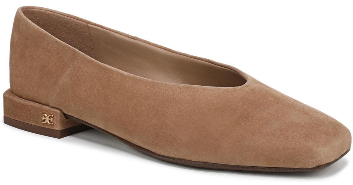 Sam Edelman Kasey Ballerina Flats in Brown | Lyst