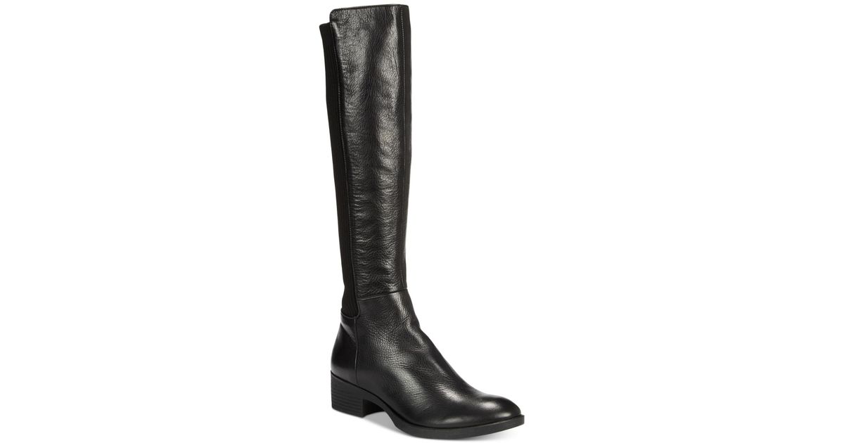 Kenneth Cole Levon Tall Shaft Knee High Riding Boots in Black | Lyst