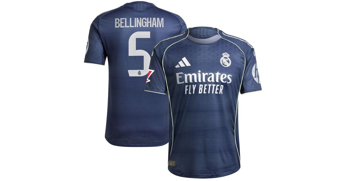 adidas Jude Bellingham Real Madrid 2025/26 Away Authentic Player Jersey ...