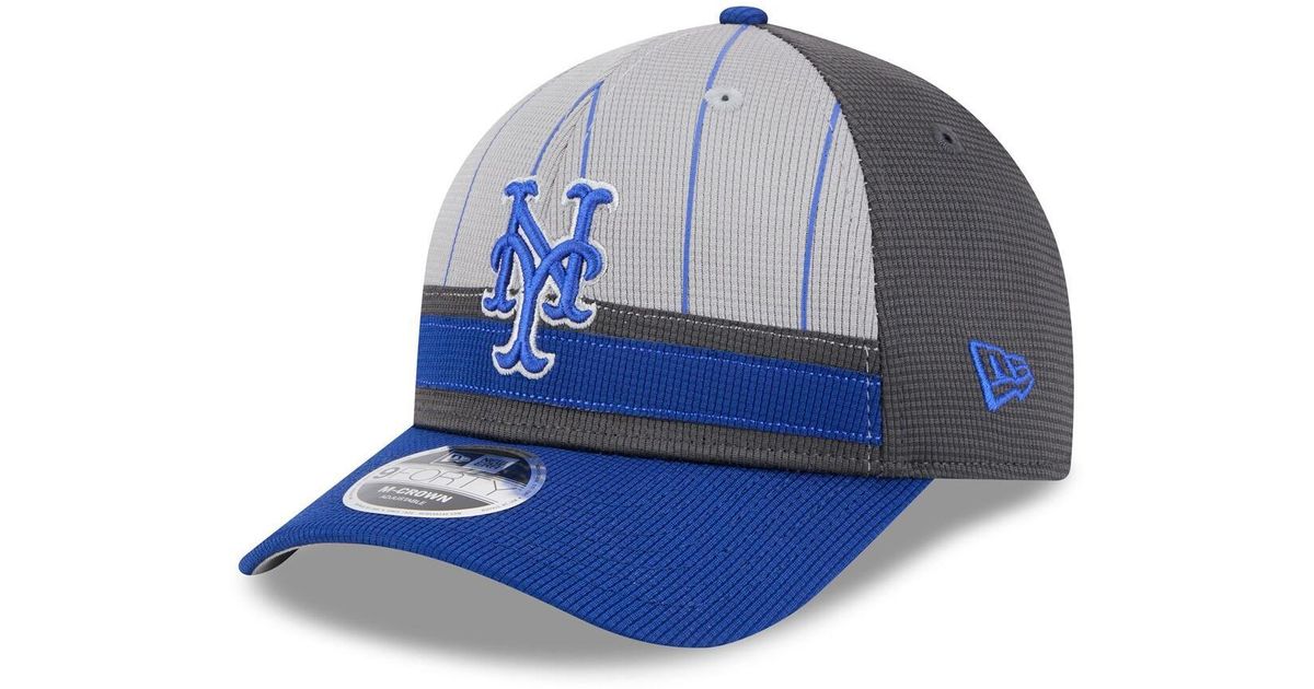 KTZ Gray/royal New York Mets 2025 Batting Practice 9forty M-crown ...