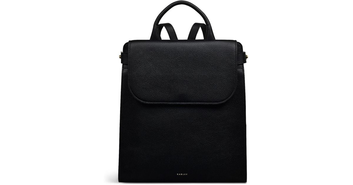 Radley Rathbone Large Flap Over Backpack Bag in Black | Lyst