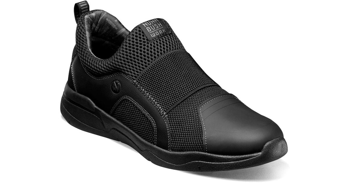 Nunn Bush Grazie Work Splash Guard Slip On Shoe in Black for Men | Lyst