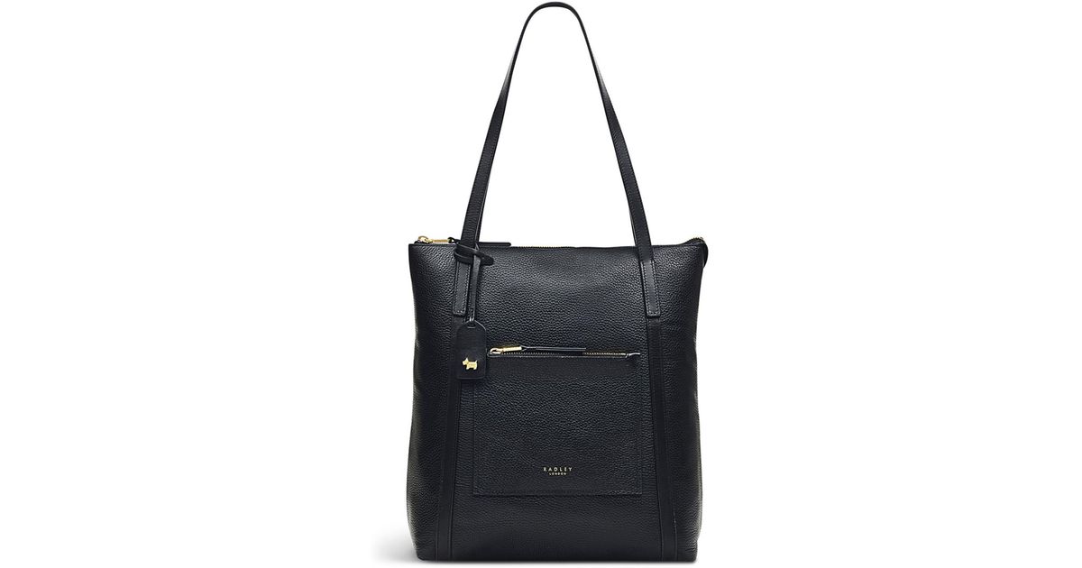 Radley Portman Medium Ziptop Tote Bag in Black | Lyst