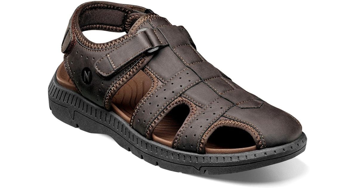 Nunn Bush Laguna Closed Toe Fisherman Sandal in Brown for Men | Lyst