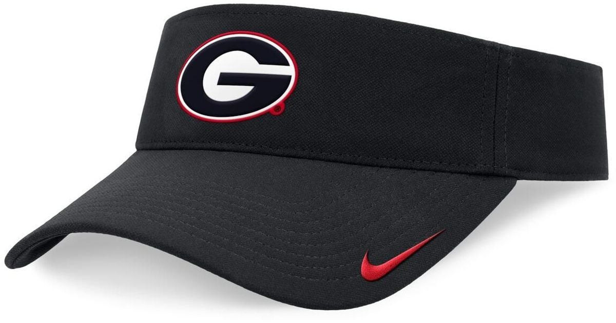 Nike Georgia Bulldogs On-field Ace Performance Adjustable Visor in ...