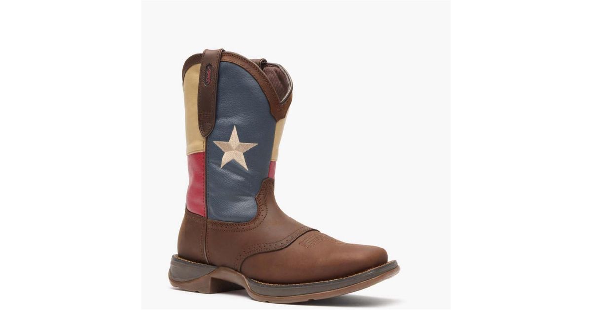 Durango Rebel By Texas Flag Western Boot in Brown for Men | Lyst