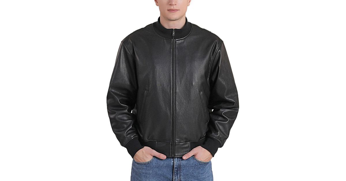Landing Leathers Men Wwii Leather Tanker Jacket in Gray for Men | Lyst