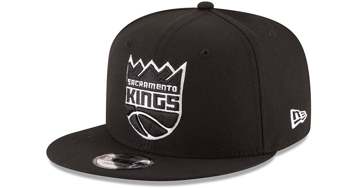 Lids New Era Sacramento Kings White Logo 9fifty Adjustable Snapback Hat ...