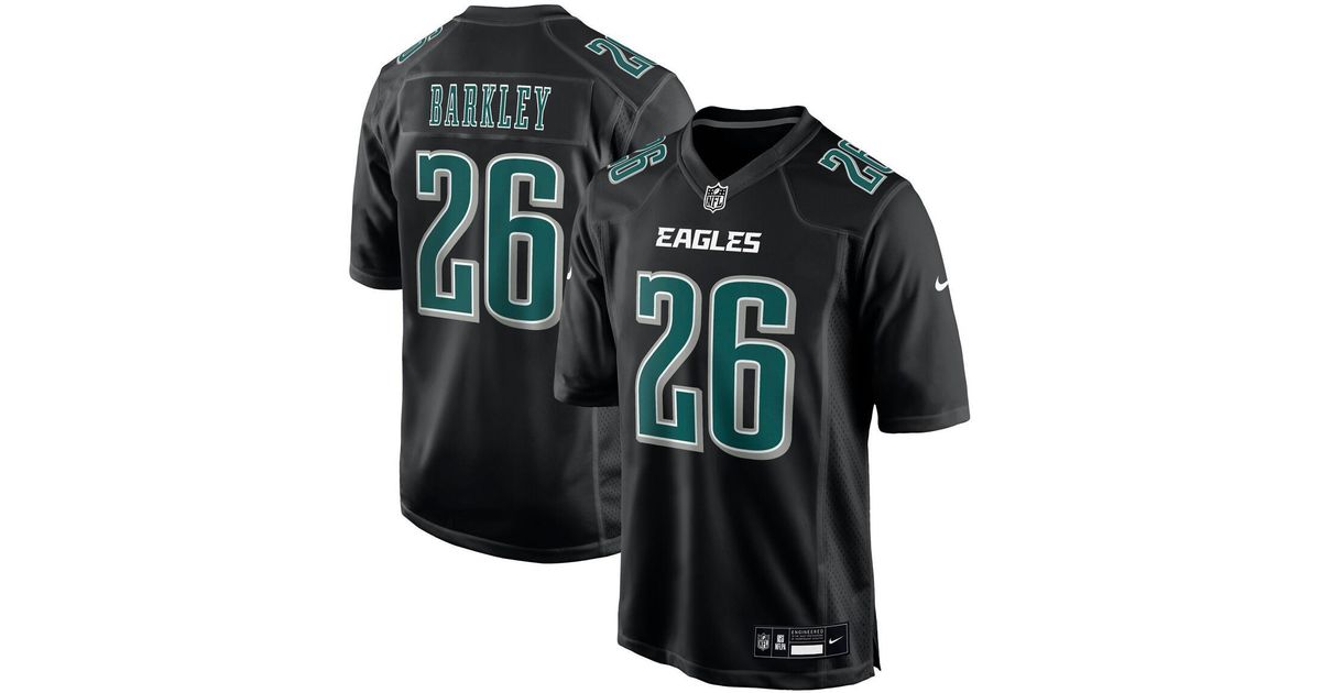 Nike Saquon Barkley Carbon Philadelphia Eagles Fashion Game Jersey in ...
