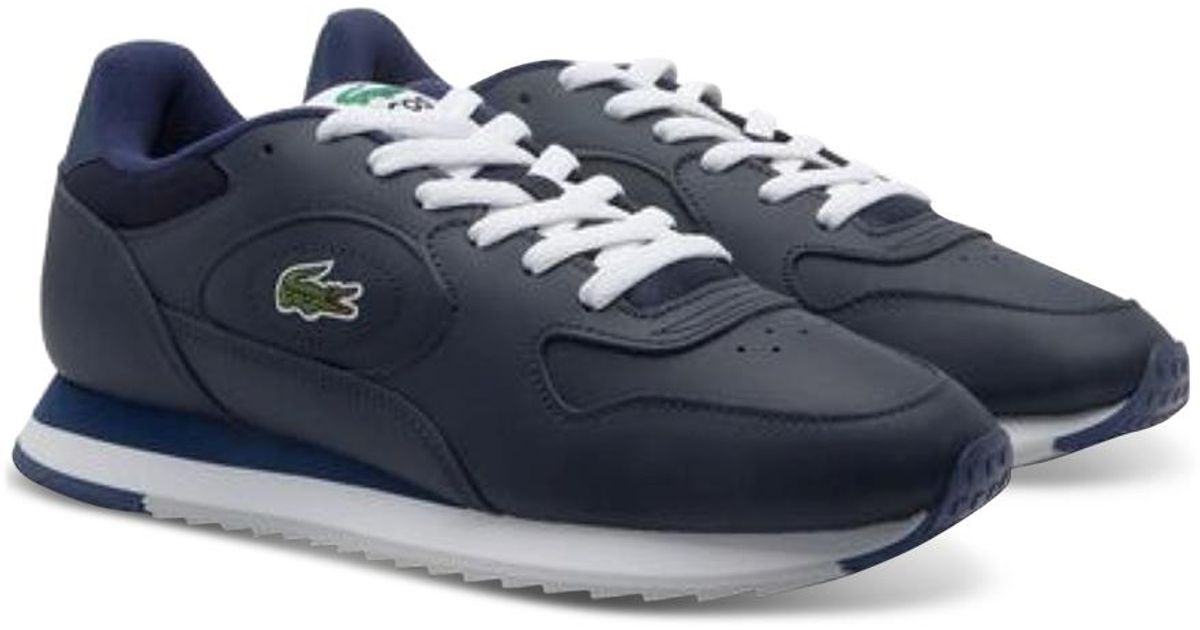 Lacoste Linetrack Lace-up Sneakers in Blue for Men | Lyst