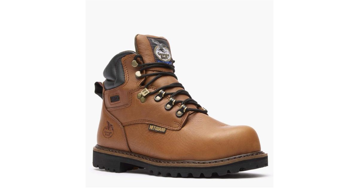 Georgia Boot Hammer Internal Metatarsal Steel Toe Work Boot in Brown ...