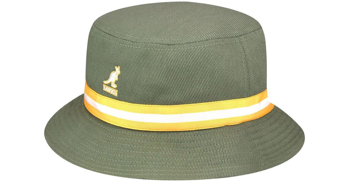 Kangol Stripe Lahinch Bucket Hat in Green for Men | Lyst