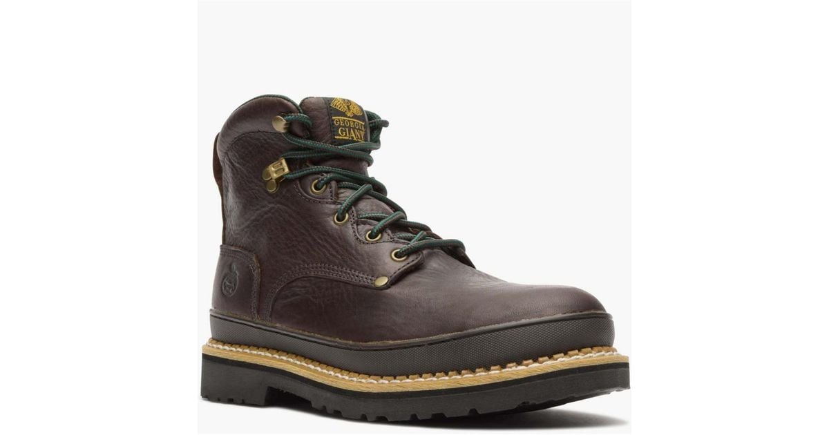 Georgia Boot Georgia Giant Steel Toe 6" Work Boot in Black for Men | Lyst