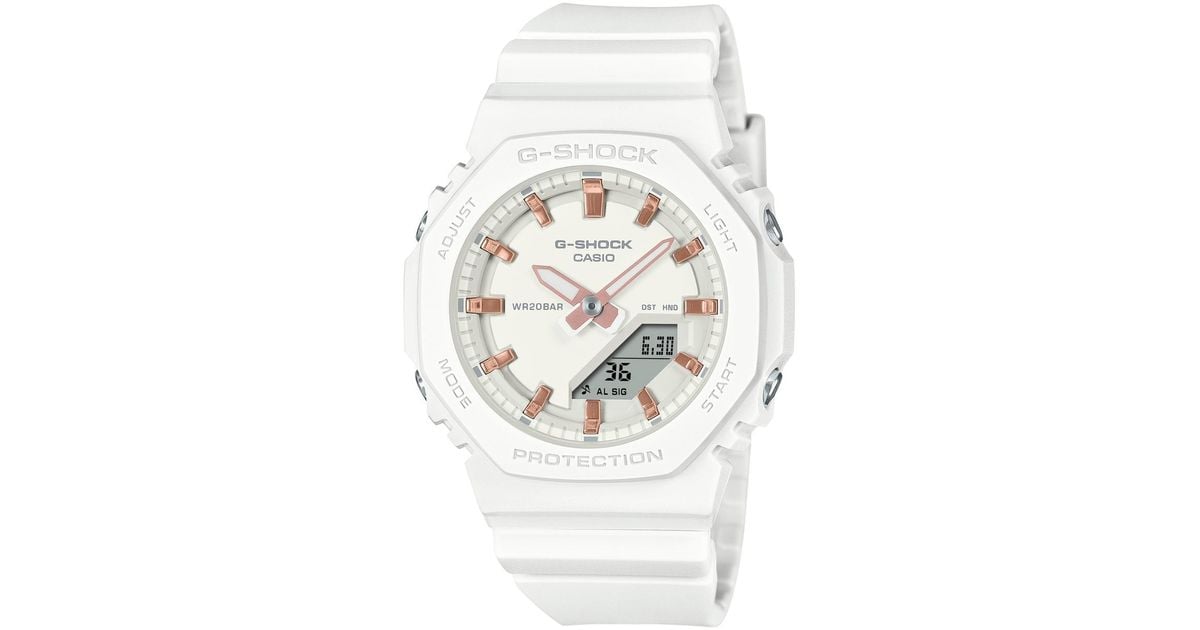 G-Shock Quartz Resin Watch in White | Lyst