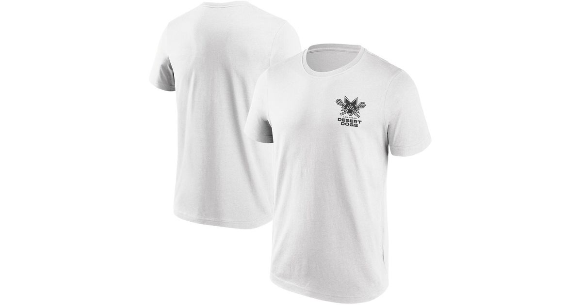 ADPRO Sports Las Vegas Desert Dogs Primary Logo T-shirt in White for ...