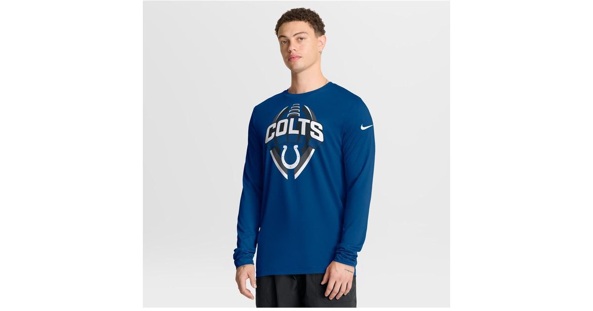 Nike Indianapolis Colts Primetime Legend Icon Performance Long Sleeve T ...