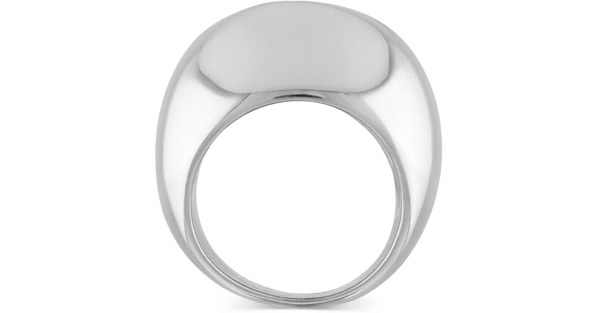 BEN ONI Shawn Dome Ring in White | Lyst
