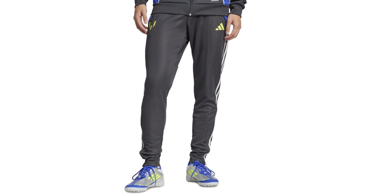 adidas Messi Icon Logo Track Pants in Blue for Men | Lyst