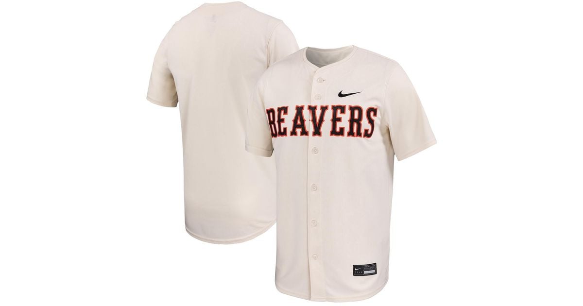 Nike Oregon State Beavers Limited Baseball Jersey in White for Men | Lyst