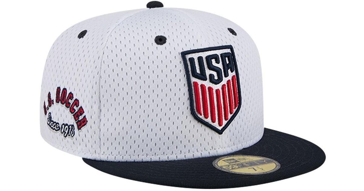 KTZ Usmnt Throwback Mesh 59fifty Fitted Hat in Blue for Men | Lyst