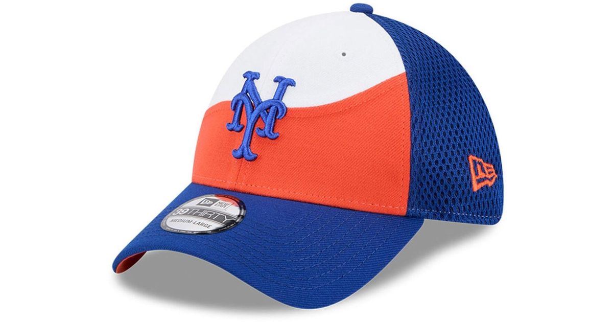 KTZ Orange/blue New York Mets 2025 Spring Training 39thirty Flex Hat ...