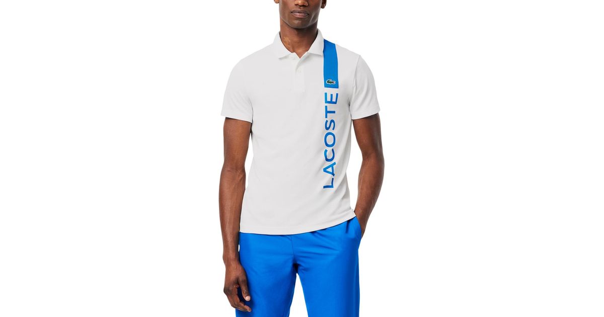Lacoste Regular-fit Ultra Dry Moisture-wicking Logo-print Polo Shirt in ...