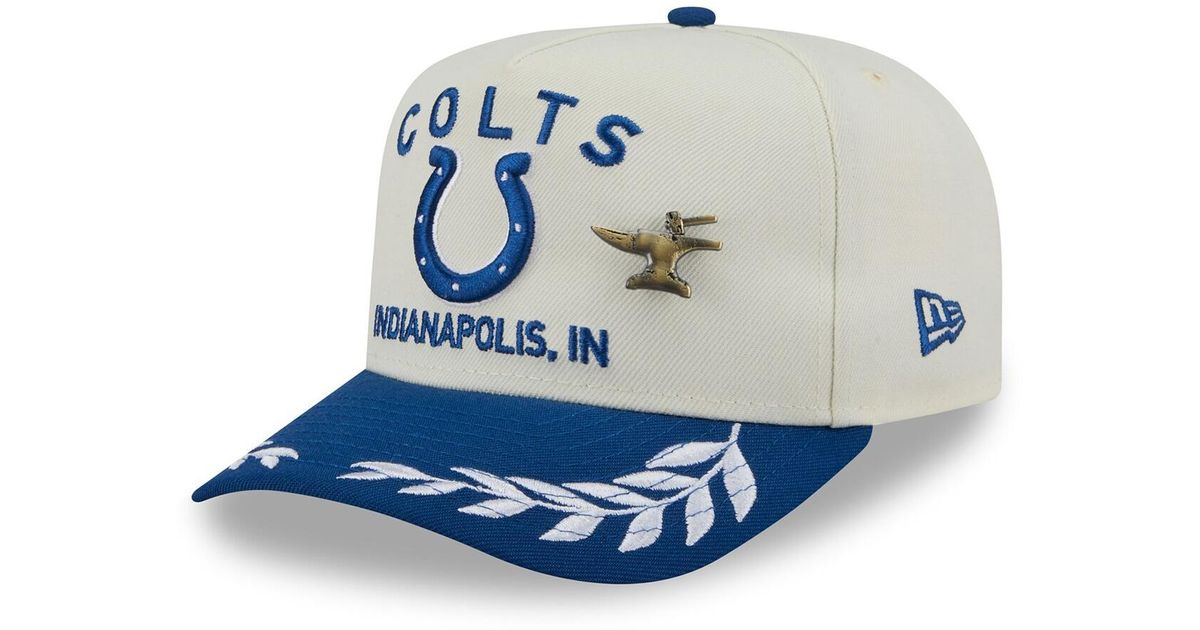 KTZ Cream/royal Indianapolis Colts 2025 Nfl Draft A-frame 59fifty ...