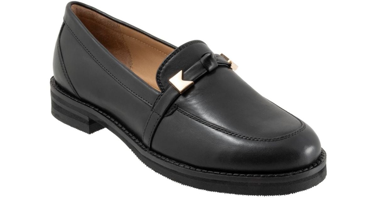 Trotters Femi Flat in Black | Lyst