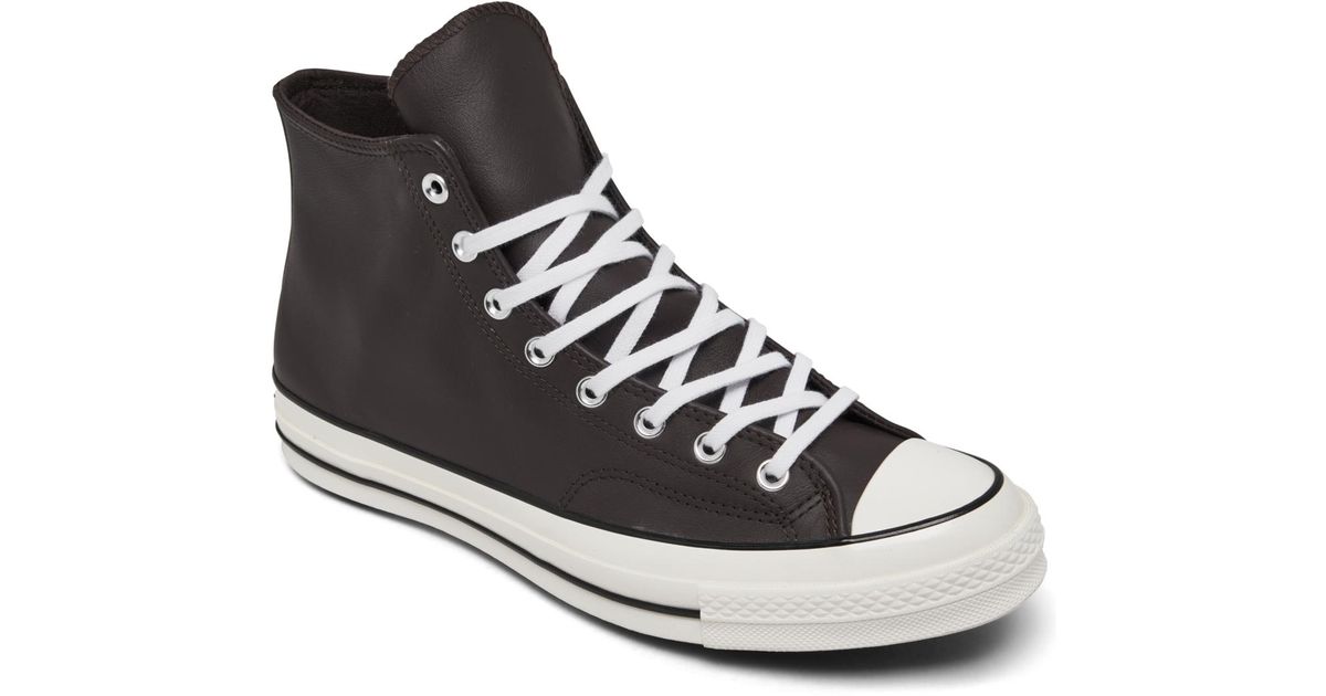 Converse Chuck 70 Leather High Top Casual Sneakers From Finish Line in ...