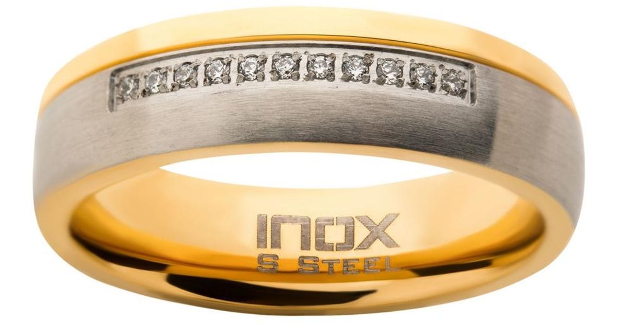 NOX Steel Plated 11 Piece Clear Diamond Ring in Metallic for Men | Lyst