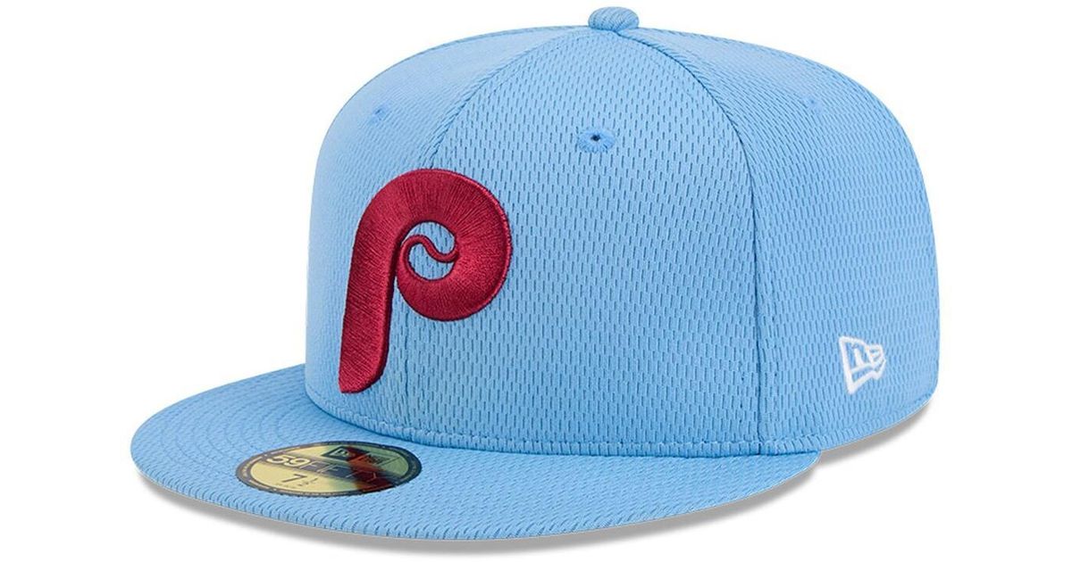KTZ Philadelphia Phillies 2025 Mlb Clubhouse 59fifty Fitted Hat in Blue ...
