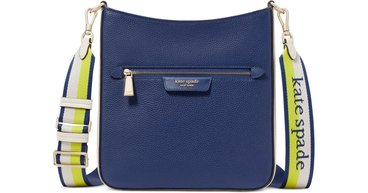 Kate Spade Hudson Colorblocked Pebbled Leather Small Messenger ...