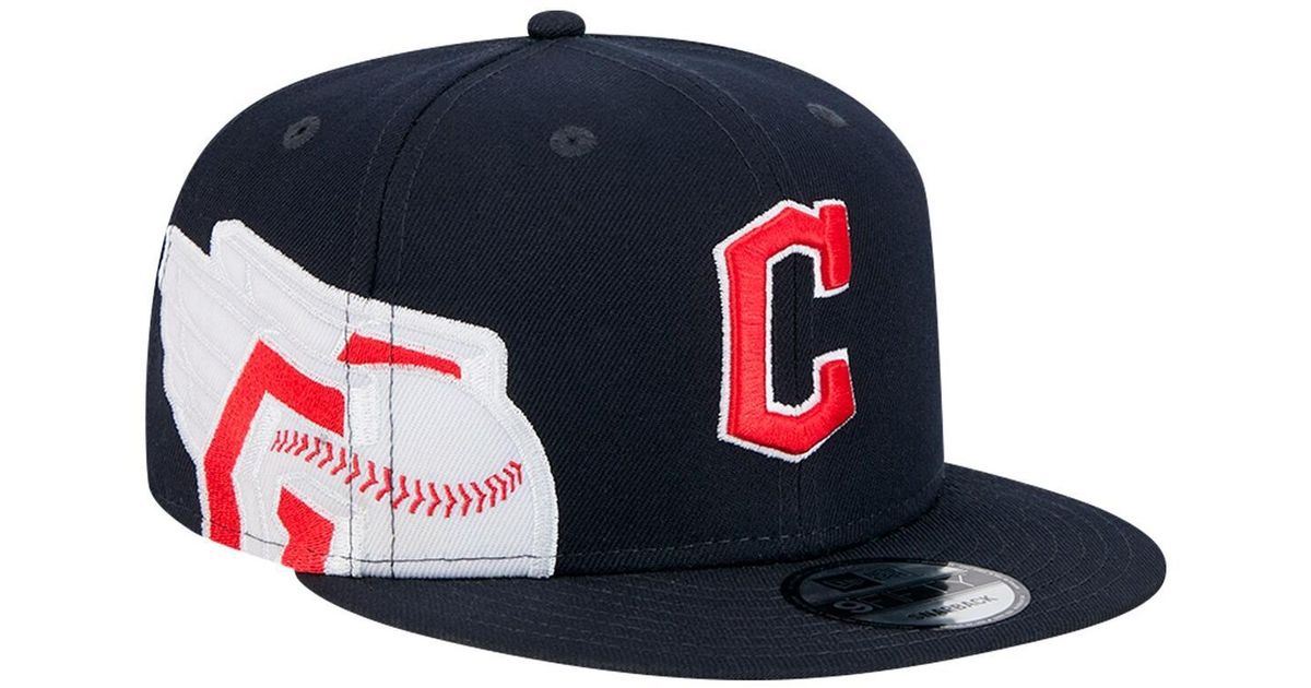 KTZ Cleveland Guardians Logo Strike 9fifty Snapback Hat in Blue for Men ...
