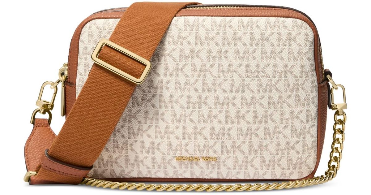 Michael Kors Michael Bryant Medium Double Zip Chain Camera Crossbody in ...