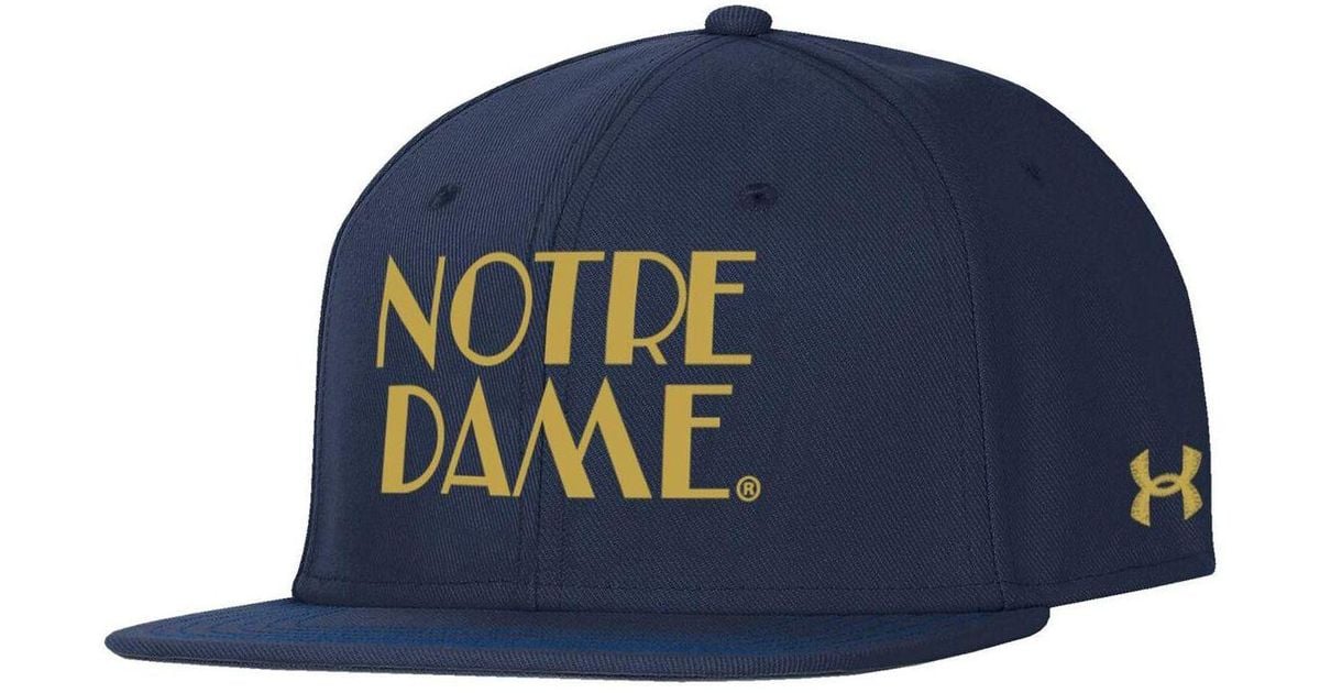Under Armour Navy Notre Dame Fighting Irish 2022 Shamrock Series Fitted