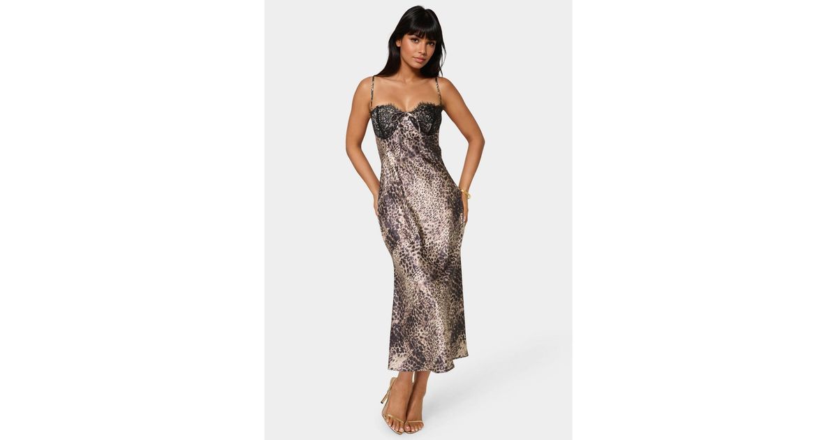 Bebe Satin Maxi | Lyst