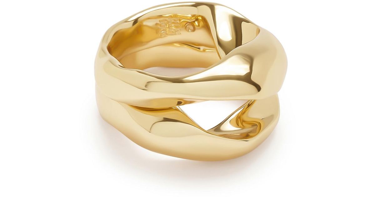 Robert Lee Morris Sculpted Ring Set in Metallic | Lyst
