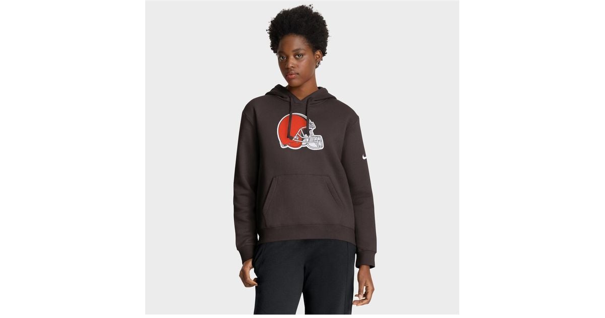 Nike Cleveland S Club Fleece Pullover Hoodie in Black | Lyst