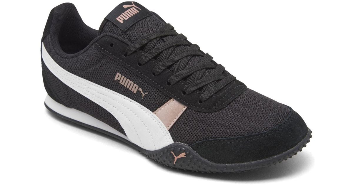 PUMA Leather Bella Casual Sneakers From Finish Line in Black - Lyst