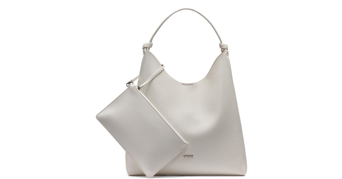 DKNY Paula Extra Large Hobo Bag in Gray | Lyst