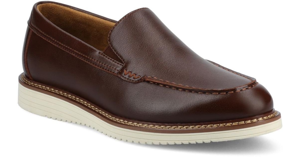 Vance Co. Oneal Comfort Loafer Dress Shoe in Brown for Men | Lyst
