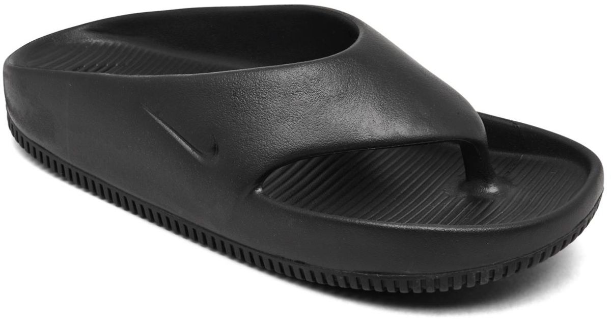 Nike Calm Flip Flop Thong Sandals From Finish Line in Black | Lyst