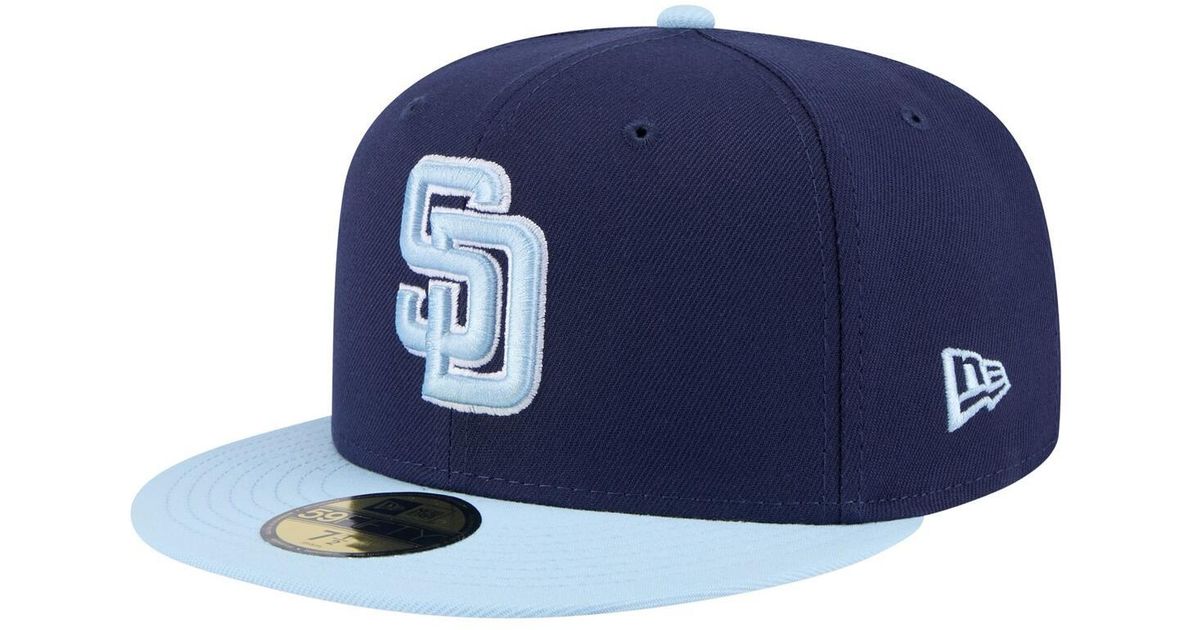 KTZ Navy/light Blue San Diego Padres Color Pack 2-tone 59fifty Fitted ...