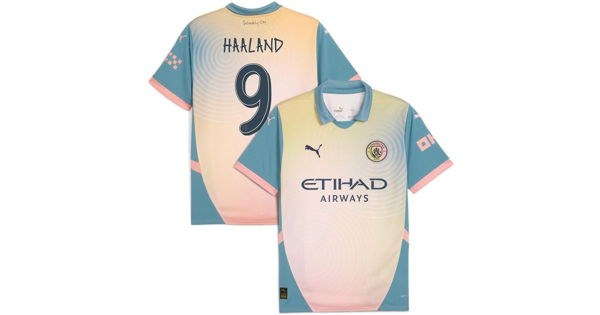 PUMA Erling Haaland Manchester City 2024/25 Fourth Replica Player ...