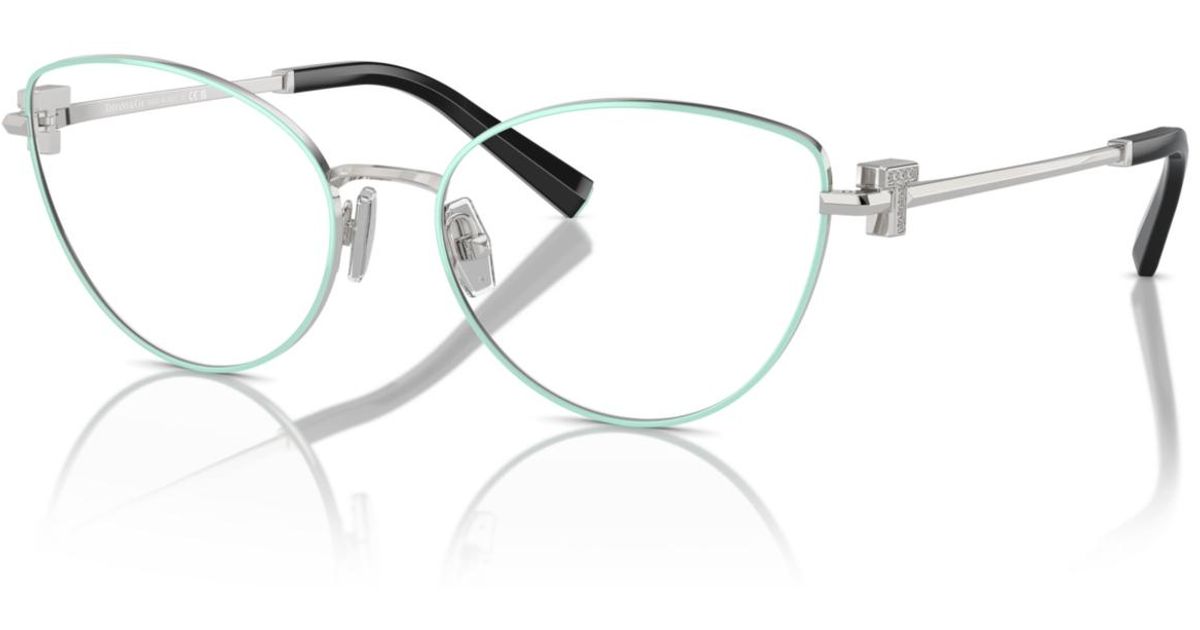 Tiffany & Co. Cat Eye Eyeglasses in Metallic | Lyst