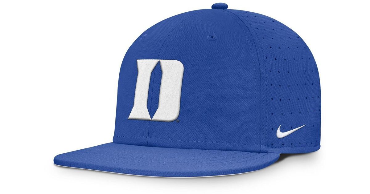 Nike Duke Blue Devils On-field Dugout True Performance Fitted Hat for ...