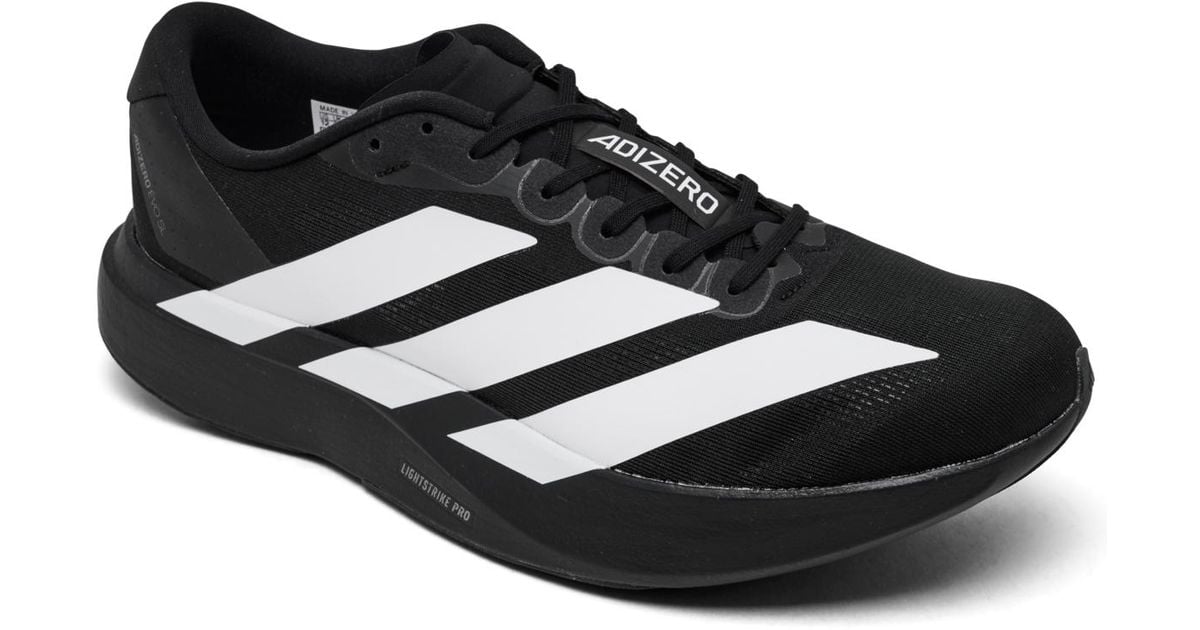 adidas Adizero Evo Sl Running Sneakers From Finish Line in Black for ...