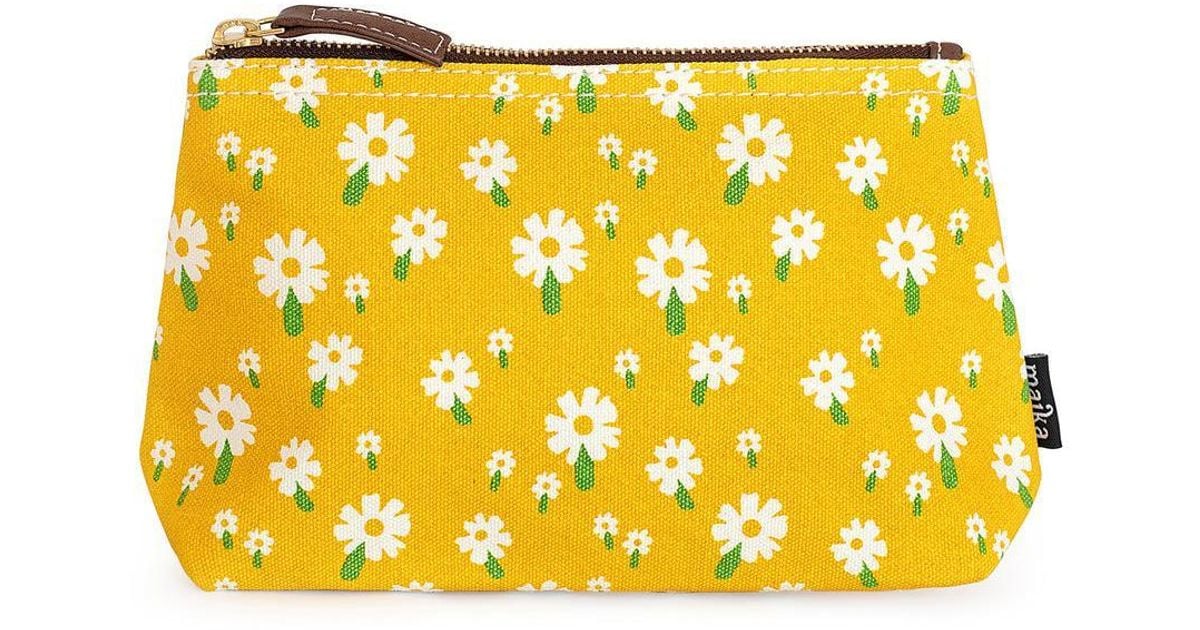 Maika Travel Pouch in Yellow | Lyst