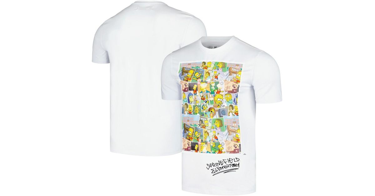 FREEZE MAX And The Simpsons Springfield Elementary Postcards T-shirt in ...